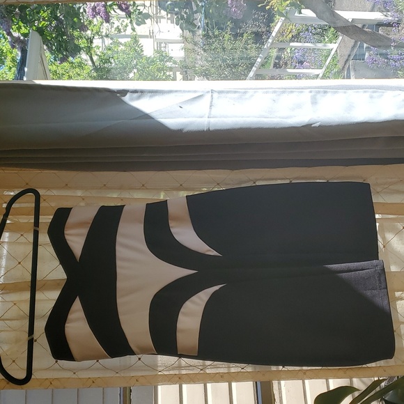 Ruby Rox | Dresses | Ruby Rox Black And White Strapless Bodycon Mini ...